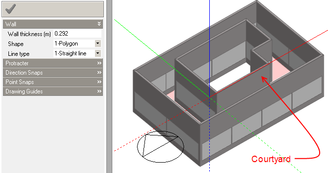 Creating Voids (Courtyard spaces) Within Blocks
